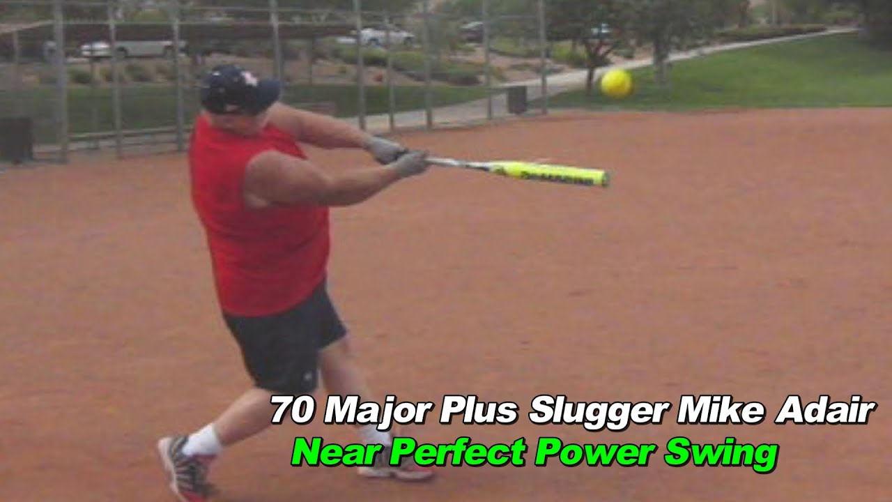 70s Senior Slugger Mike Adair's Near Perfect Power Swing sm241 - YouTube