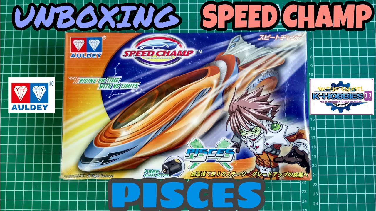 Unboxing Auldey Speed Champ Pisces [ミニ四駆] - YouTube