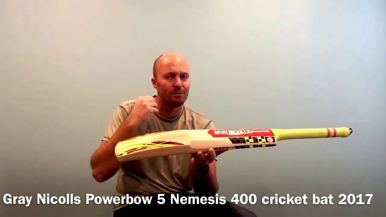 Gray Nicolls Powerbow 5 Nemesis 400 cricket bat 2017 review - YouTube