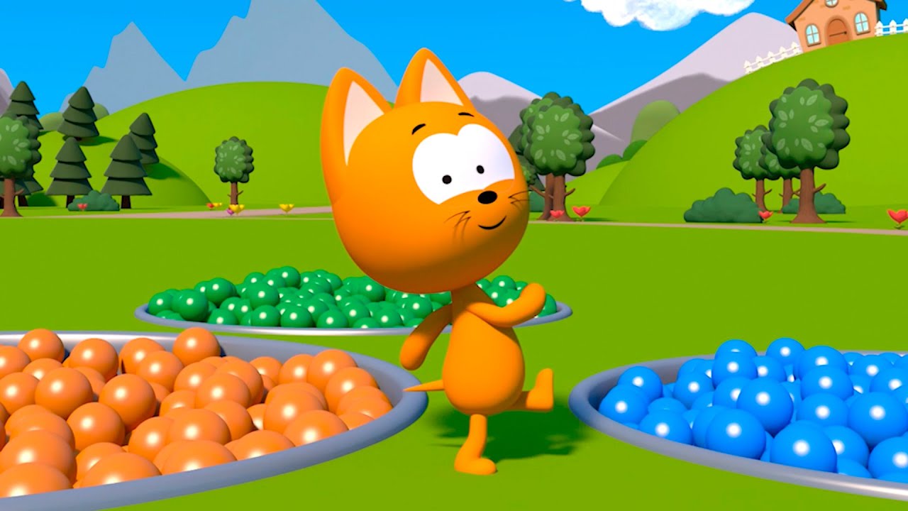 Learn Colors - Pools With Colored Balls - Meow Meow Kitty Kote Games ...