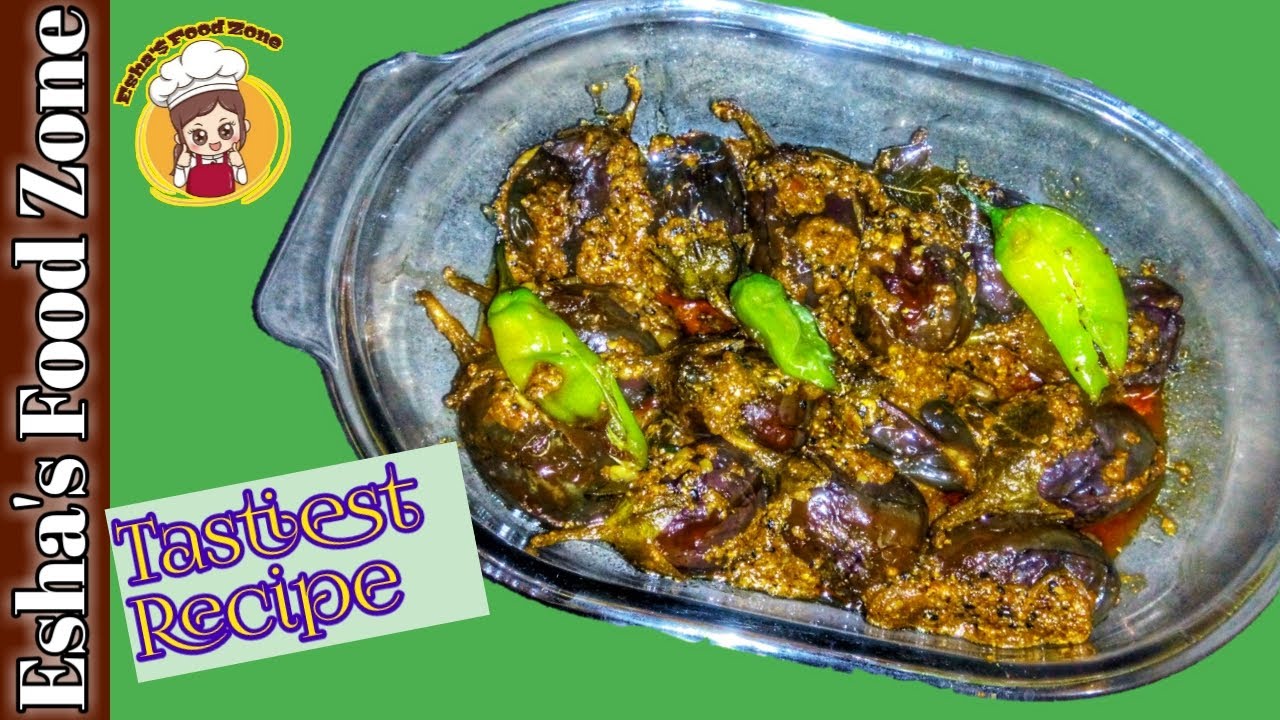 Tastiest Masala Bengan Recipe by Esha's Food Zone - YouTube