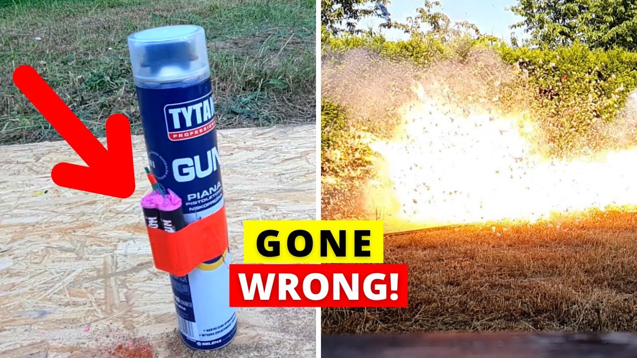 EXPERIMENT: Will Expanding Foam Stand? GONE WRONG - YouTube