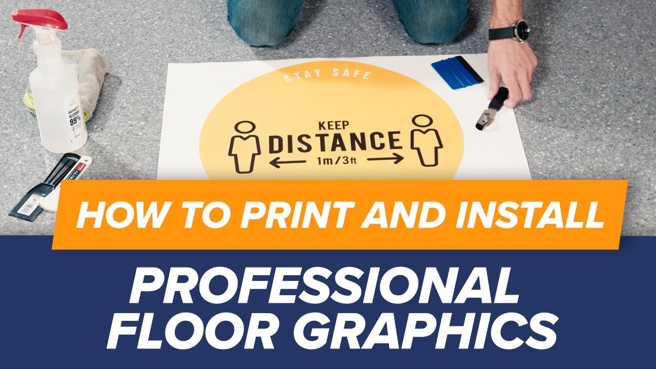 How to Print and Install Professional Floor Graphics - YouTube
