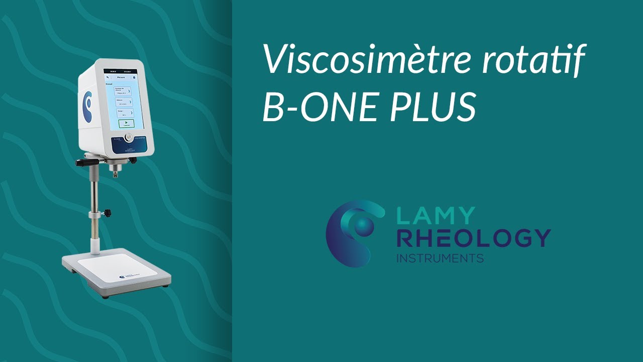 Viscosimètre rotatif B-ONE PLUS, LAMY RHEOLOGY® - YouTube