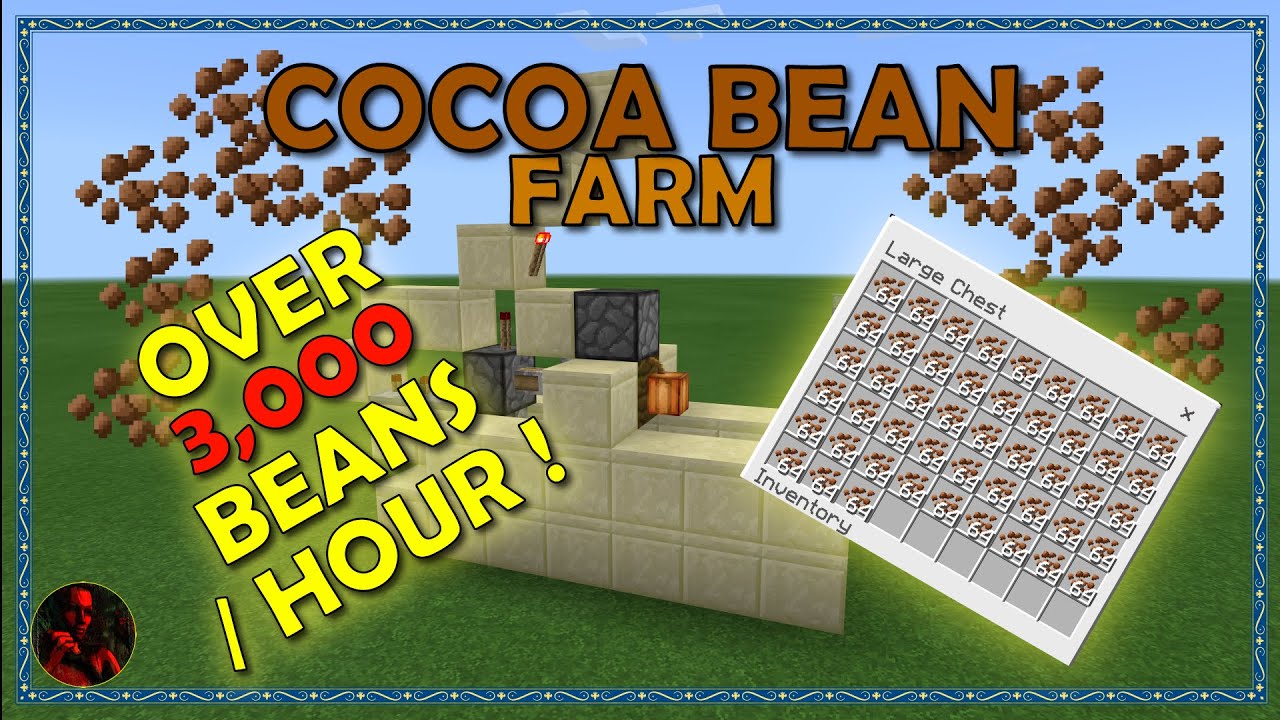 Easy Cocoa Bean Farm | AFK-able | Redstone Farm - YouTube