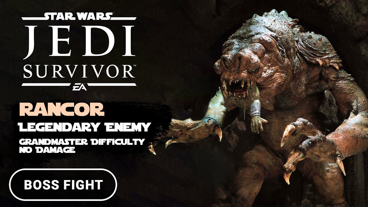Rancor Side Mission Boss | Grandmaster Difficulty | No Damage | Jedi ...