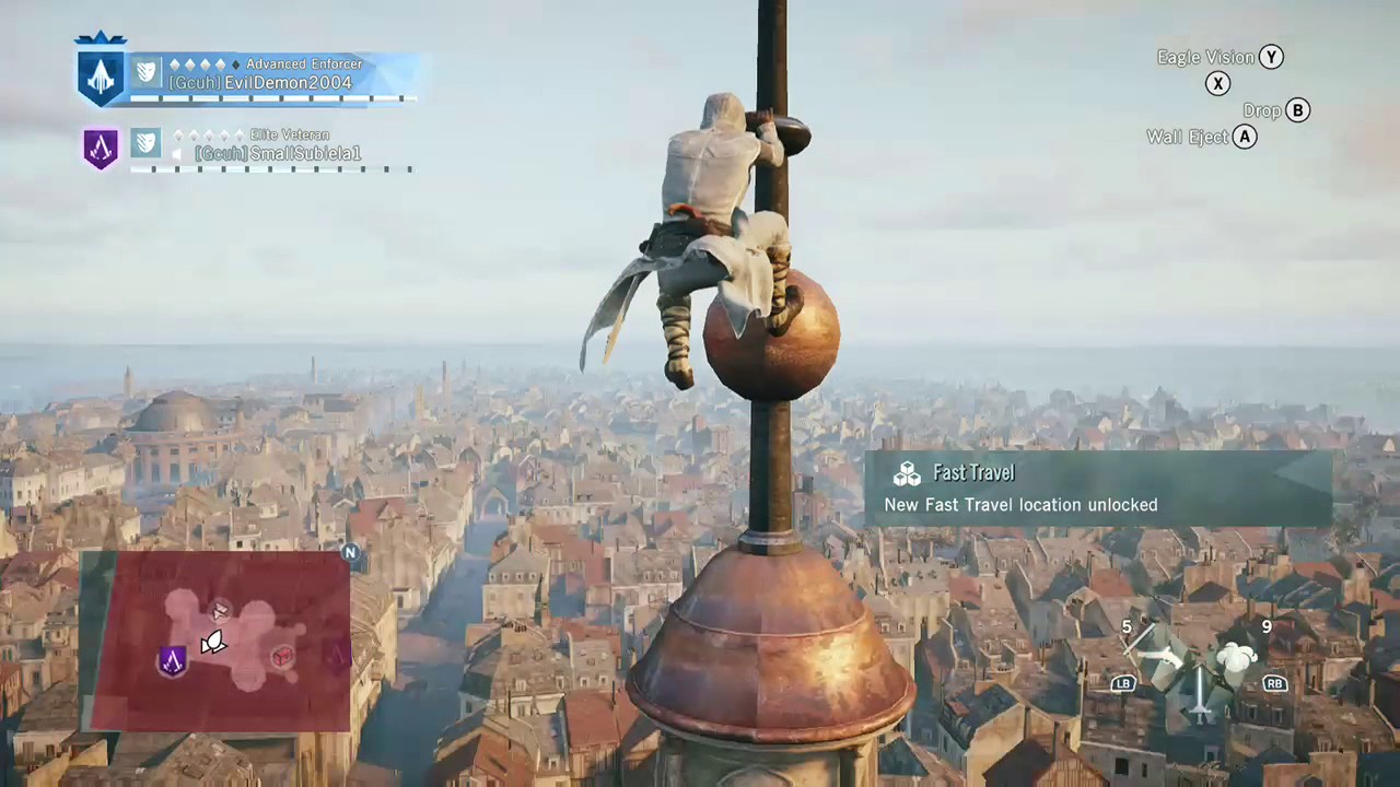 HIGHEST BUILDING IN ASSASSINS CREED UNITY ! jumping from it ?! - YouTube