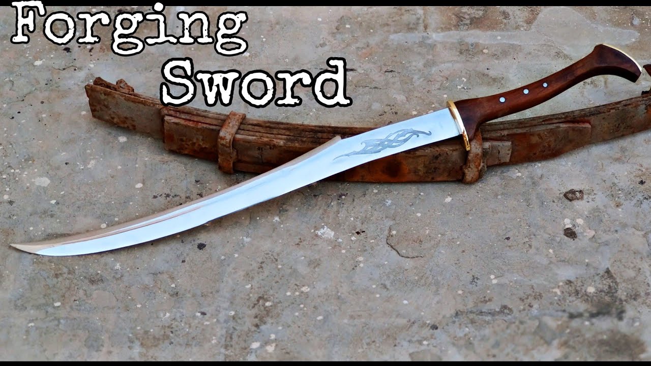 Forging Sword from leaf spring -Sword making - YouTube