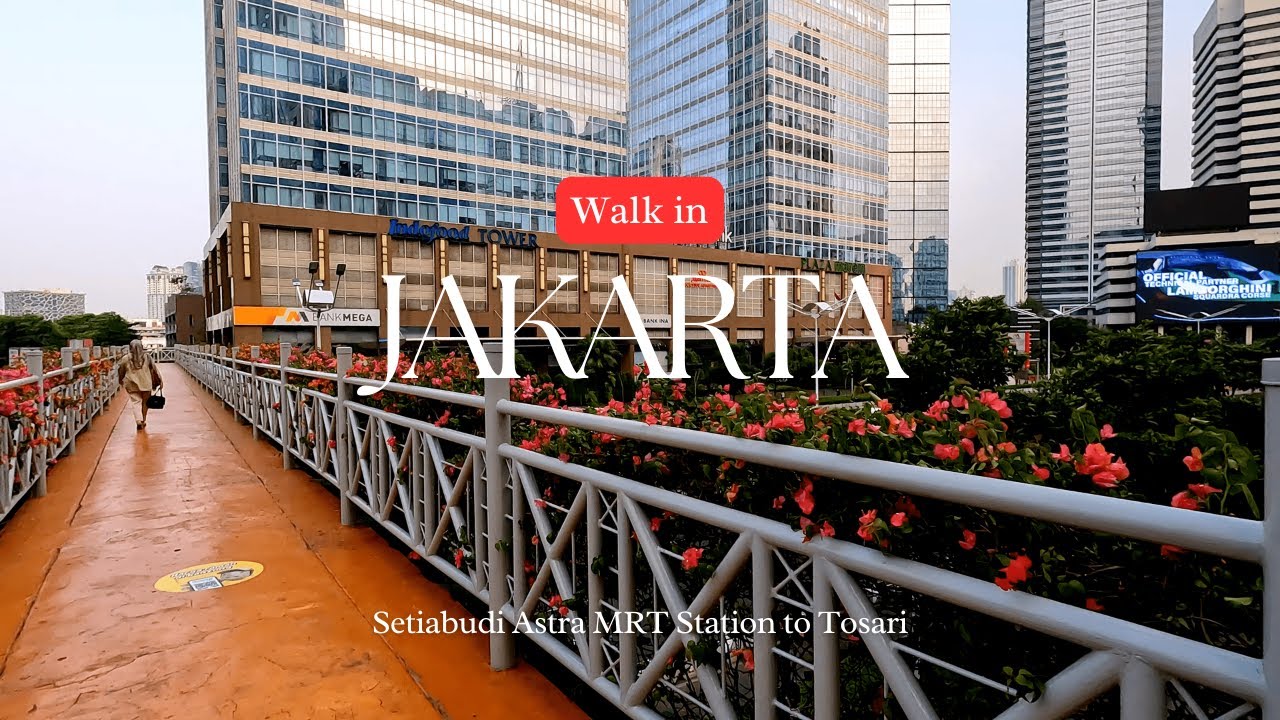 Walk in Jakarta 🇮🇩 | Setiabudi MRT Station to Tosari BRT | Sudirman ...