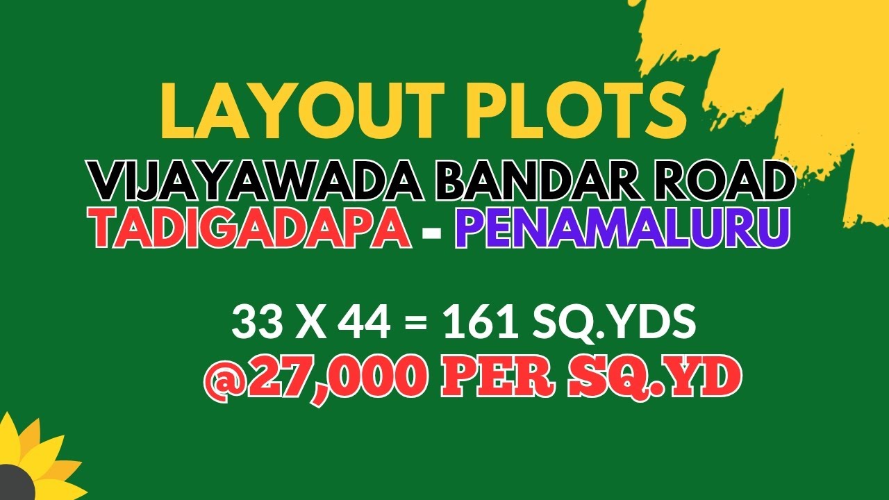 Layout Plots Tadigadapa - Penamaluru @27,000 - YouTube