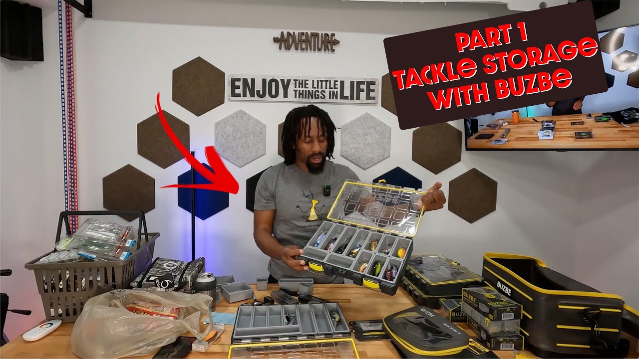 Part 1: BUZBE Swarm 28 Modular Tackle Bag set up with 6th Sense Tackle ...