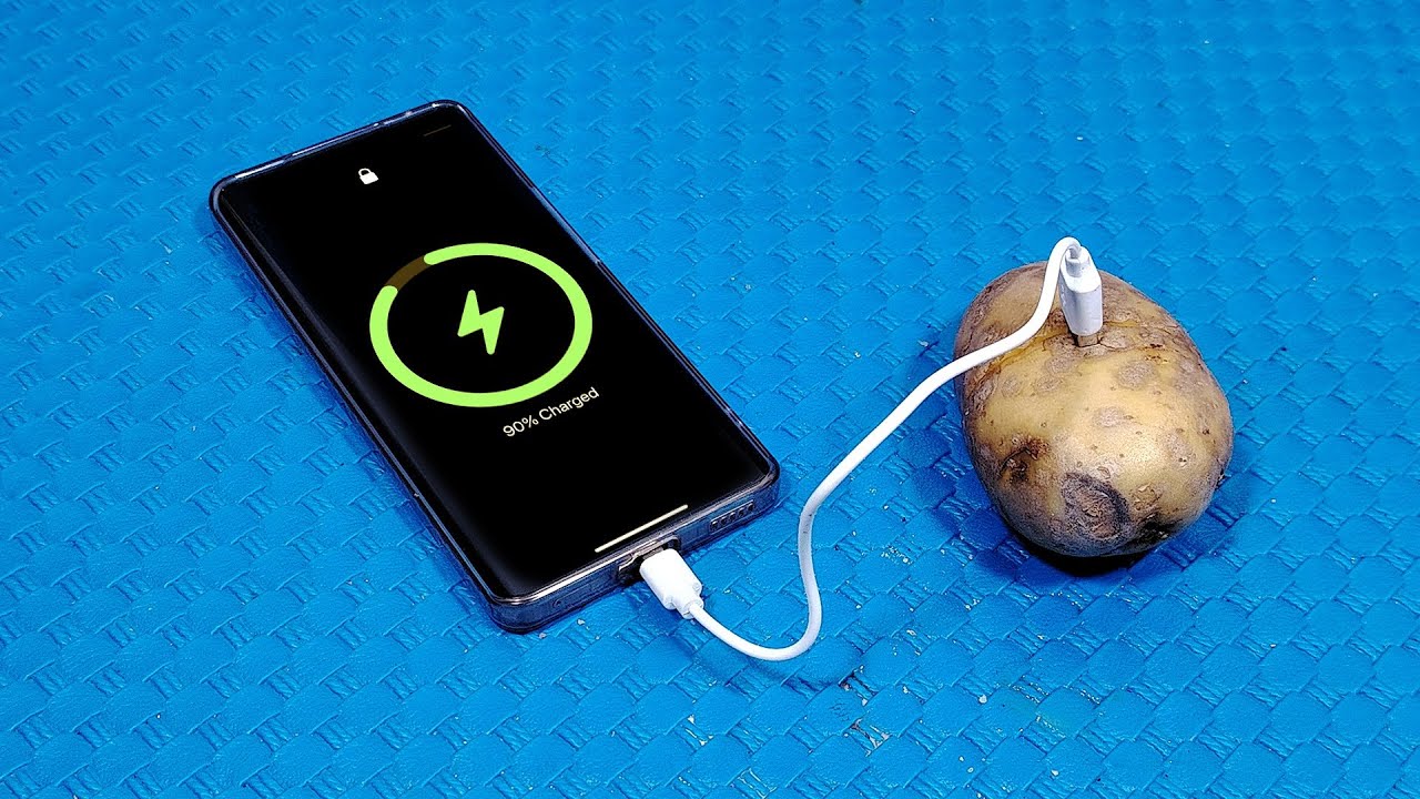 How to generate free electricity with potato (Charge your phone) - YouTube