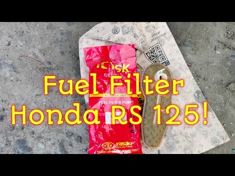 How to change Fuel Filter of Honda RS 125 fi? - YouTube