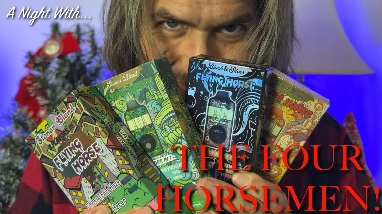 I Do a DOUBLE BLINKER on the new Flying Horse THC Vape! 4 Different ...