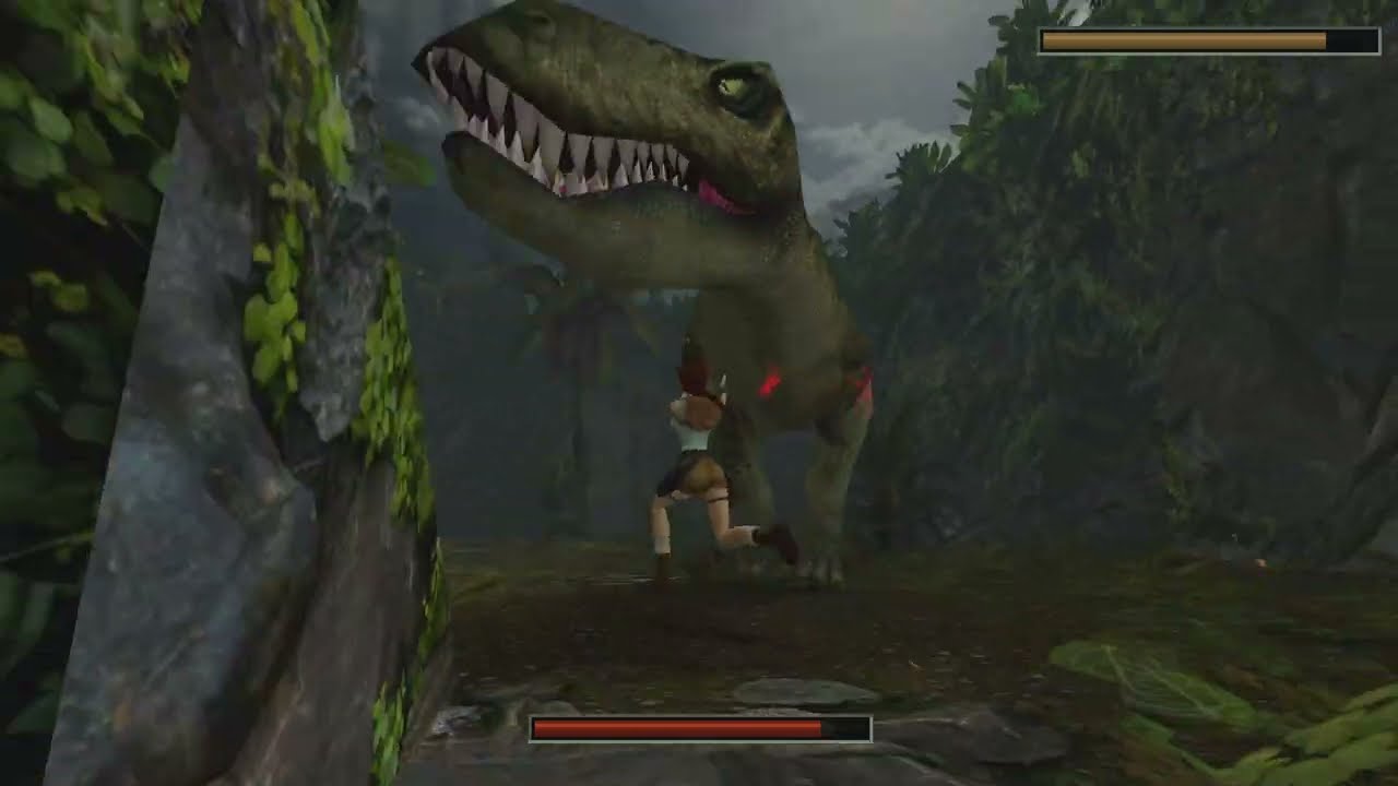 Tomb Raider 1 Remastered - T-rex Boss Fight 4K & 60FPS - YouTube