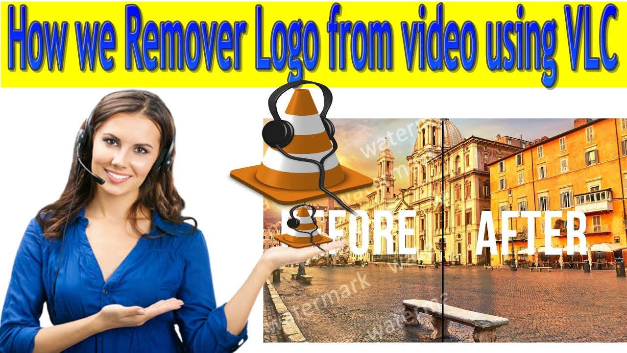 How we remove logo/water-mark from video using VLC - YouTube