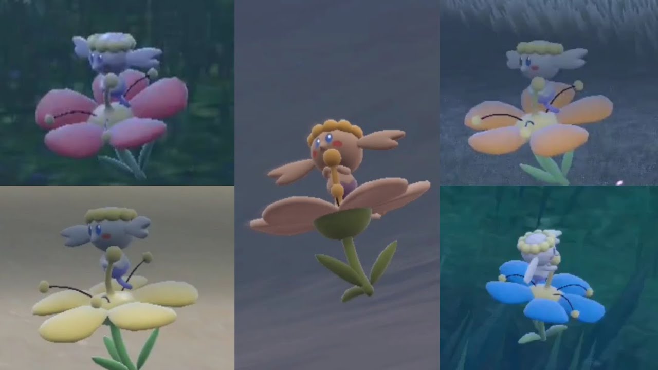 all 5 Shiny flabébé from outbreak event (ended) - YouTube