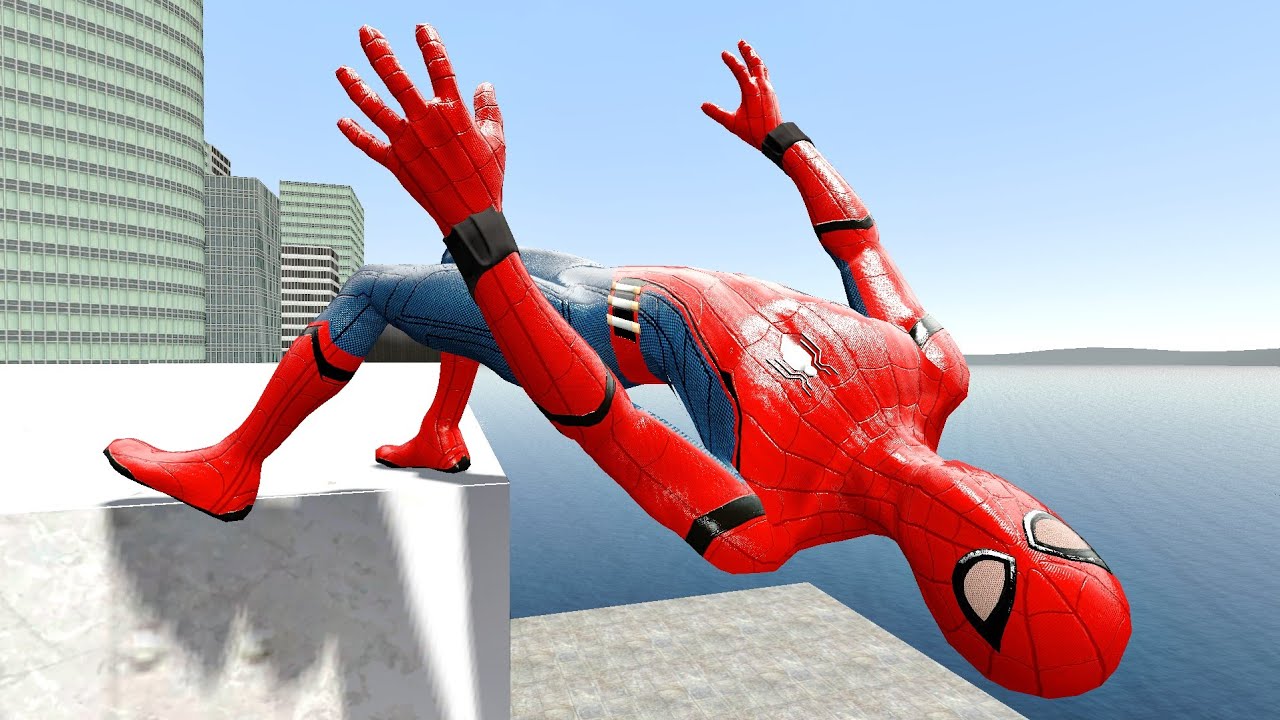 Spider-Man Ragdolls Jumps & Falls (GMOD) Episode 355 - YouTube