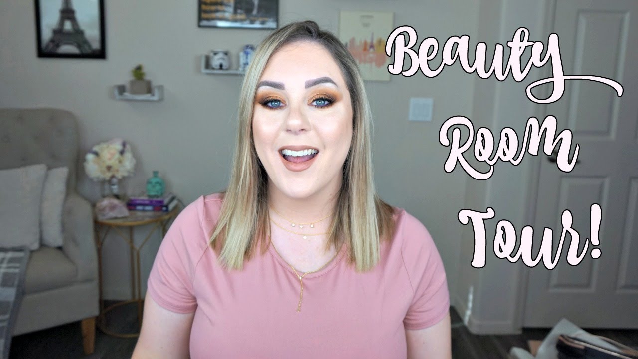 BEAUTY ROOM TOUR / BEAUTY STUDIO TOUR | MakeupByMegB - YouTube