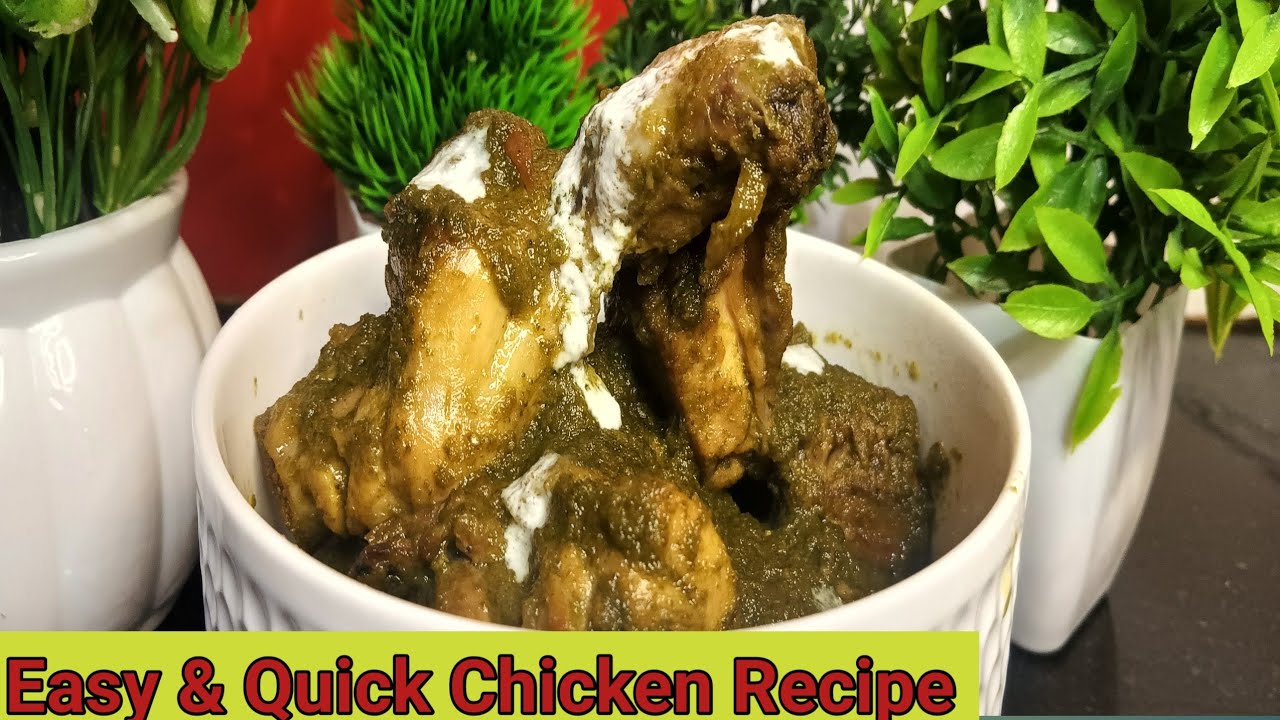 Murg Dhaniya Korma/Easy & Quick Dhaniya Chicken/Chicken Hariyali ...