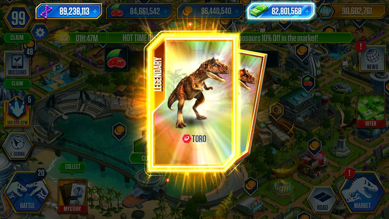 OPEN TWIN TORO PACK TORO MAX X3 LEVEL 40 | JURASSIC WORLD THE GAME ...