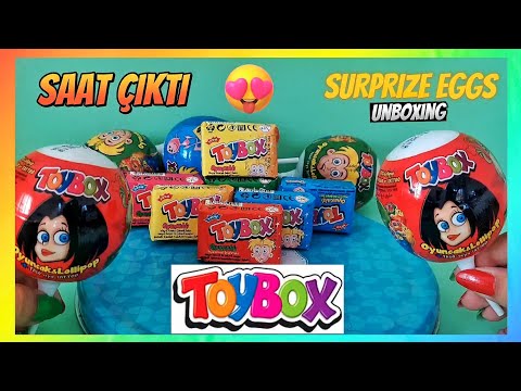 Toybox Sürpriz Kutu ve Oyuncaklı Lolipop Sürpriz Yumurta Açtık, Saat Çıktı 😍 Surprise Eggs Video