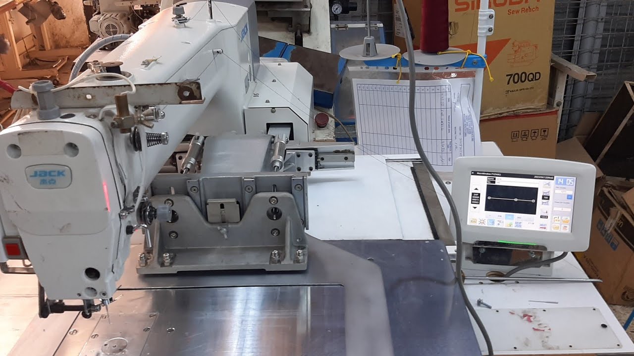 JACK sewing pation cer machine model JK-T3020-D how to mak pogram - YouTube