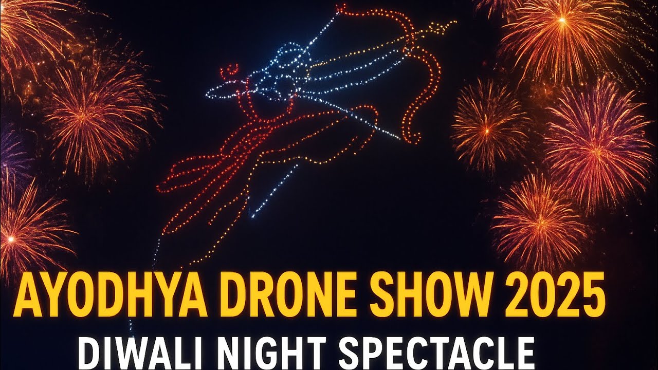 Ayodhya Deepotsav 2025 | Ayodhya Drone Show 2025 | Diwali Night Lights ...