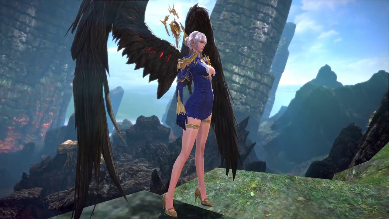 TERA - Human Female - Dyeable Prophet Vesture & Sinister Wings of the ...