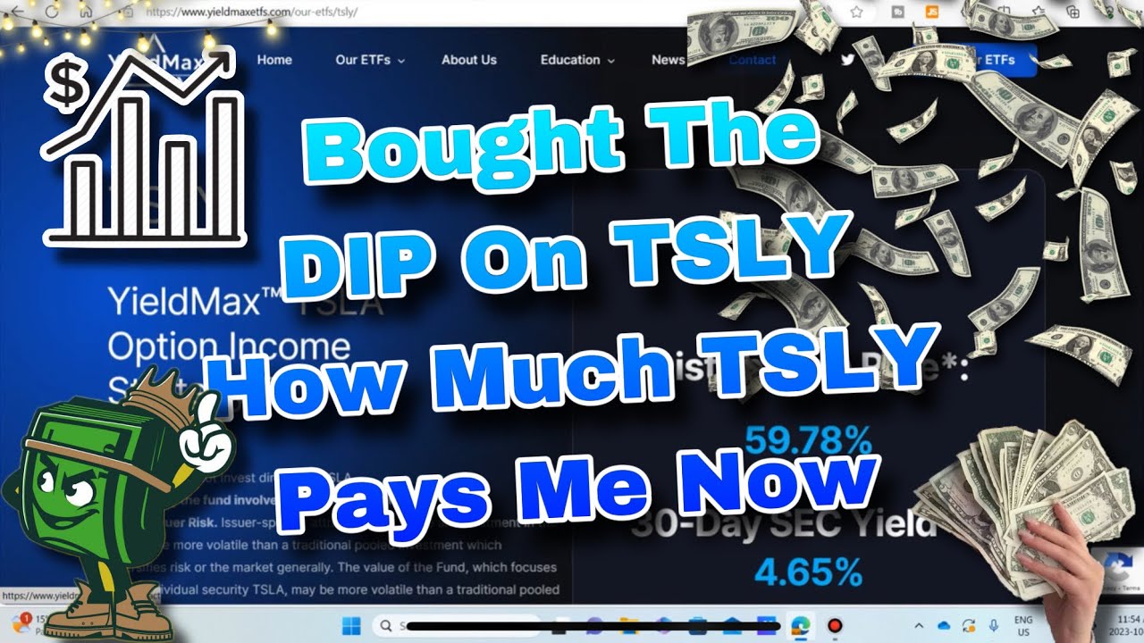 BUYING The DIP On (TSLY) Yieldmax ETF & HOW Much Dividends I Receive ...