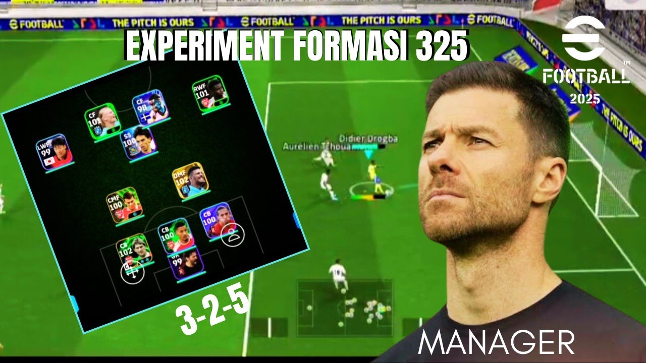 EXPERIMEN FORMASI 325 MANAGER XABI ALONSO| EFOOTBALL 2025 MOBILE - YouTube