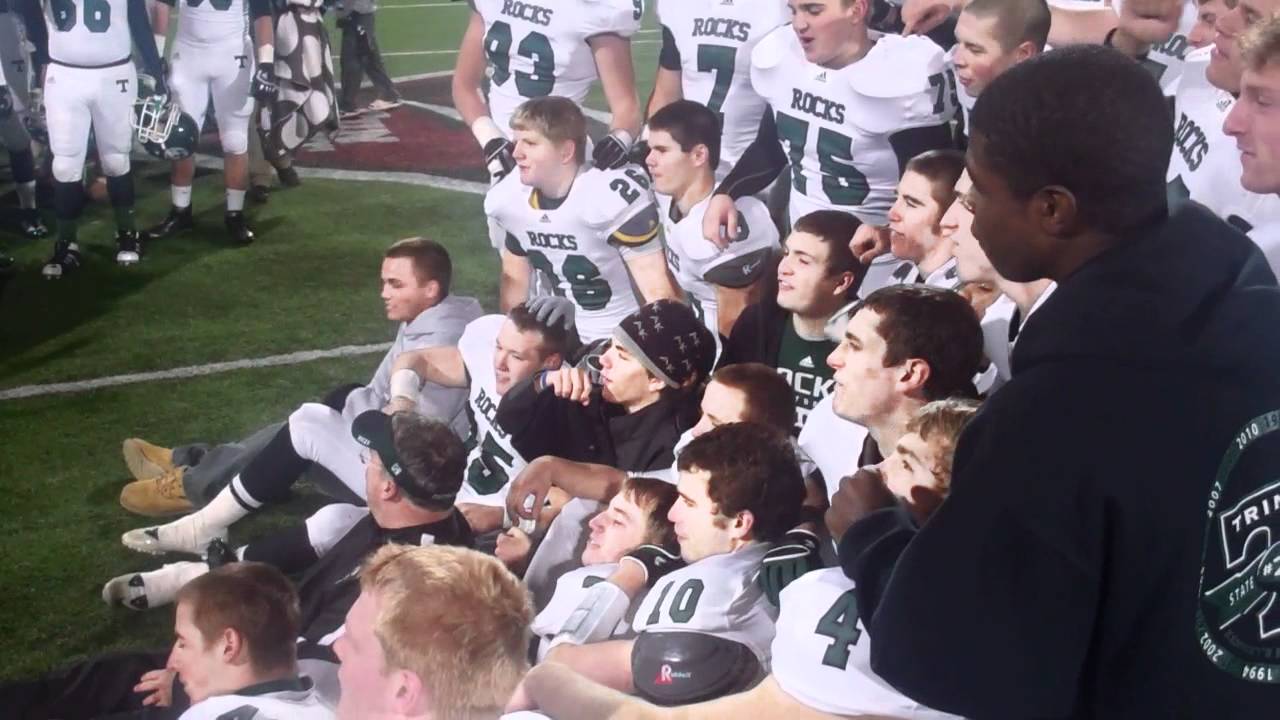 Trinity Seniors Sing Fight Song Following Trinity's 62-21 Win in ...