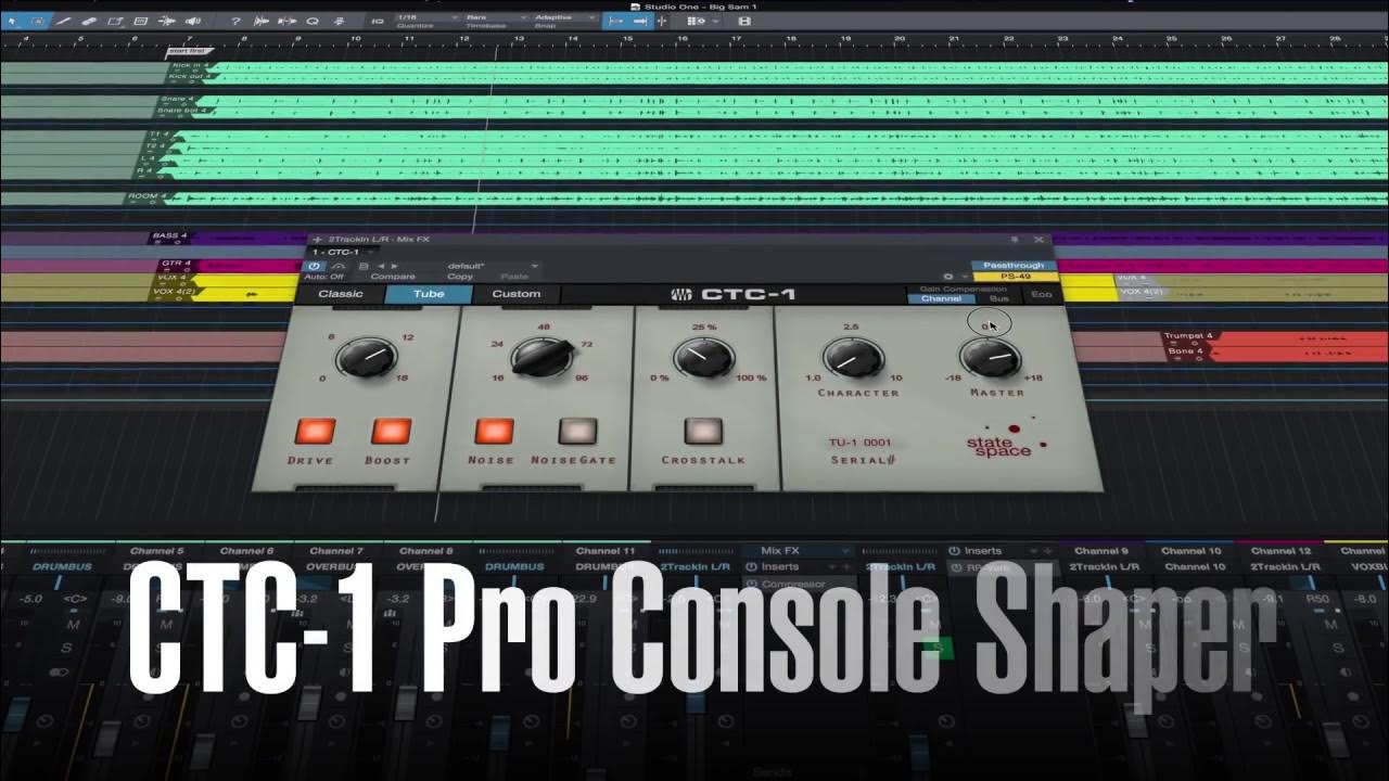 CTC1 Pro Console Shaper for Studio One - YouTube