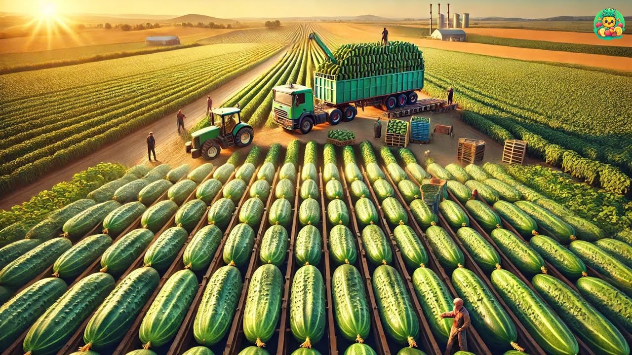 Cucumber Pickles Mega Factory: How They Process Millions of Cucumbers ...