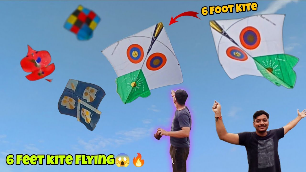 6 Foot Kite Flying Karna Ma Mazhe Aa gye🔥(Jammu) #dailyvlog - YouTube