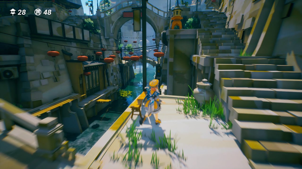 TASOMACHI: Behind the Twilight Gameplay 😸 PS4 - Relaxing platforming ...