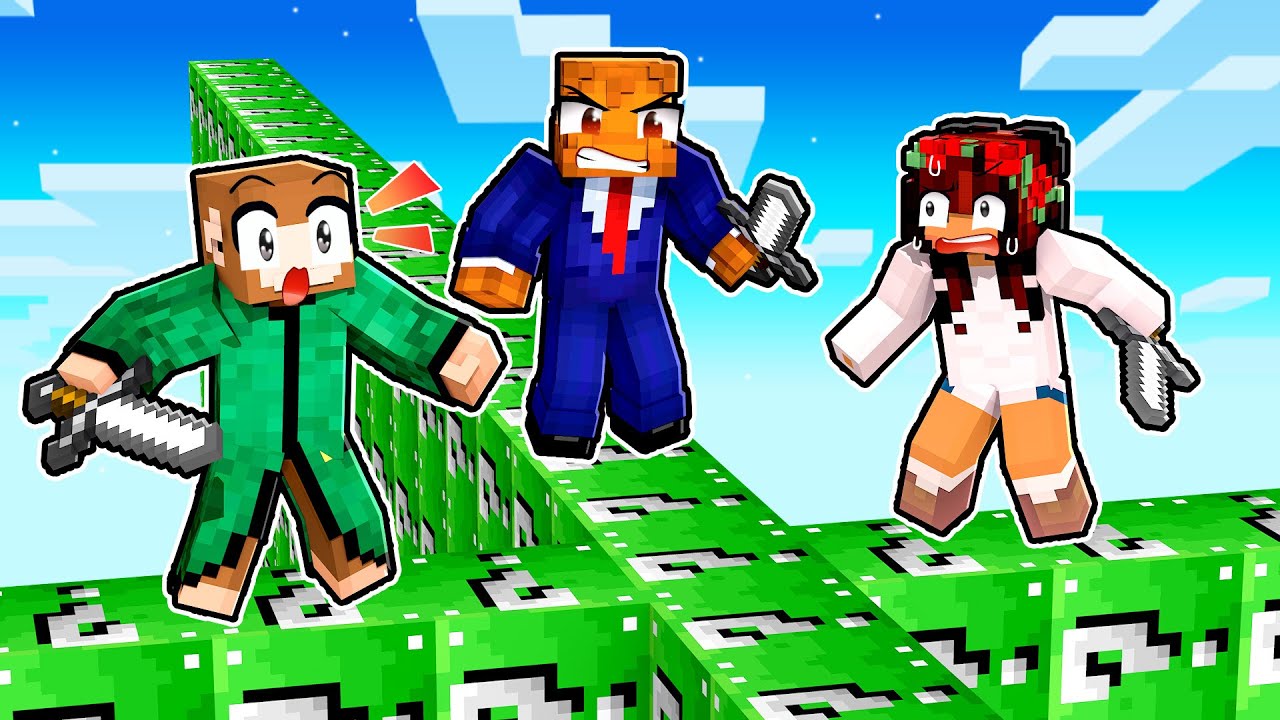 6-Player TMNT Lucky Block Walls In Minecraft - YouTube