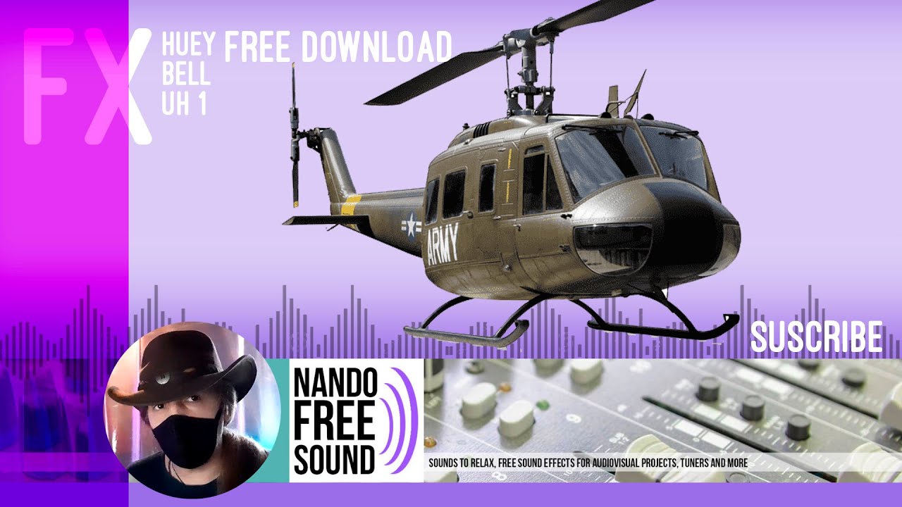HIGH QUALITY Helicopter sound effect Huey Bell uh 1 Chopper ...