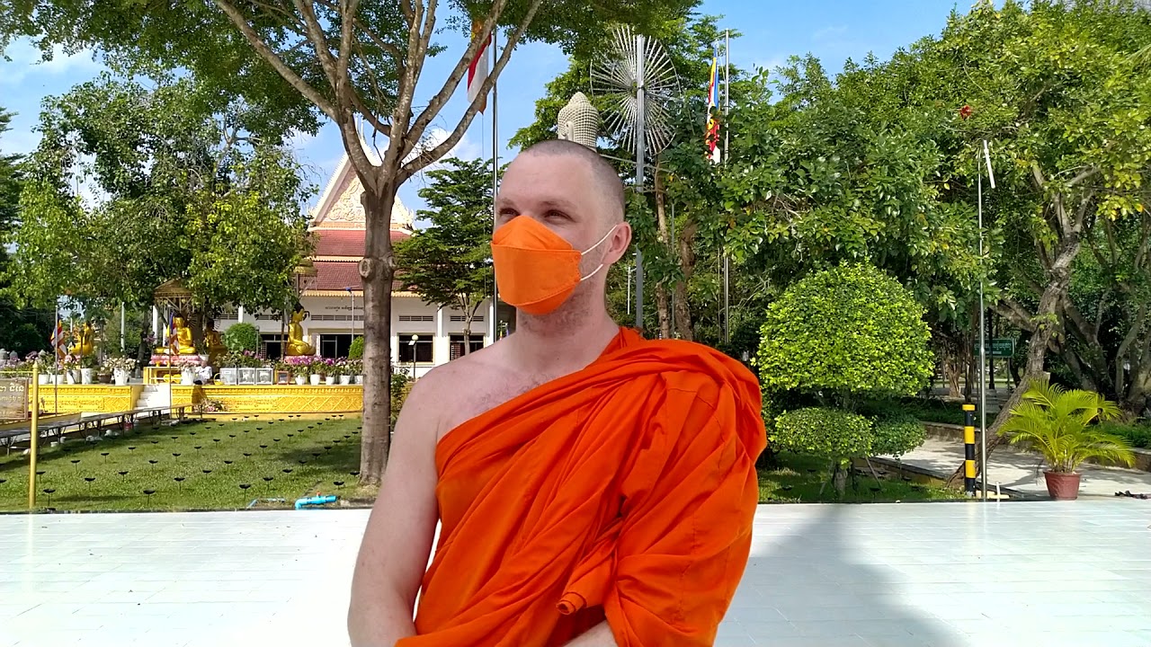 American monk become a Buddhist monk in Cambodia - YouTube