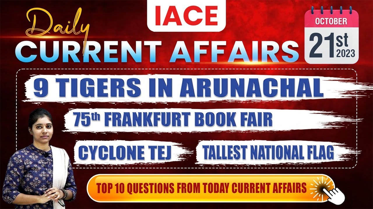Oct 21st Current Affairs 2023 || Today Current Affairs || DAILY CURRENT AFFAIRS|| IACE - YouTube