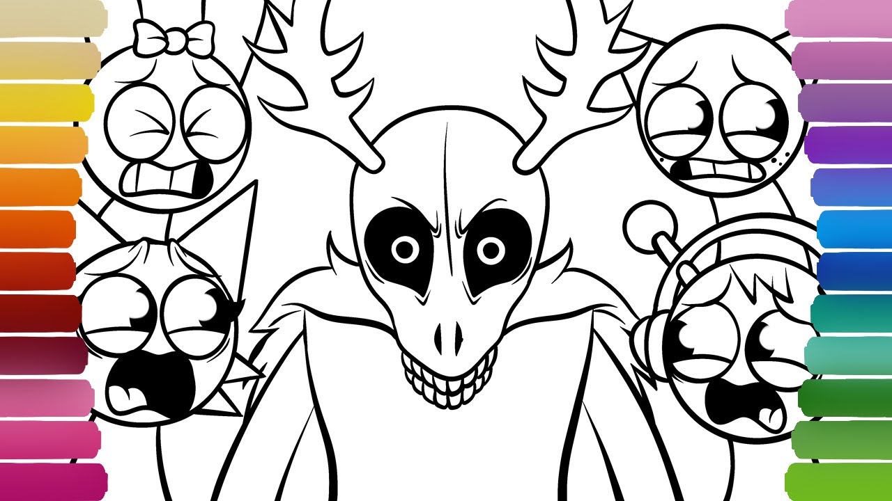 THE LOST SPRUNKI Coloring Pages / How to Color INCREDIBOX SPRUNKI - YouTube