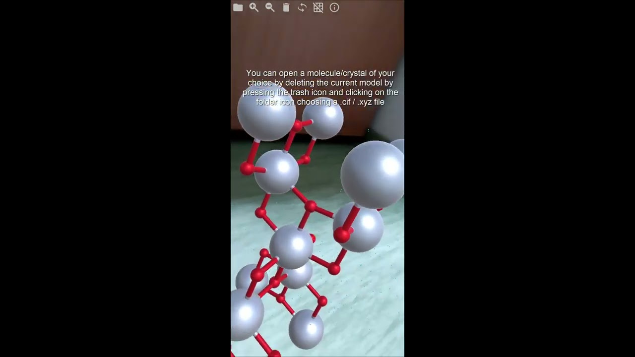 CrysX-AR (Augmented Reality Molecule/Crystal Viewer) [TUTORIAL] - YouTube