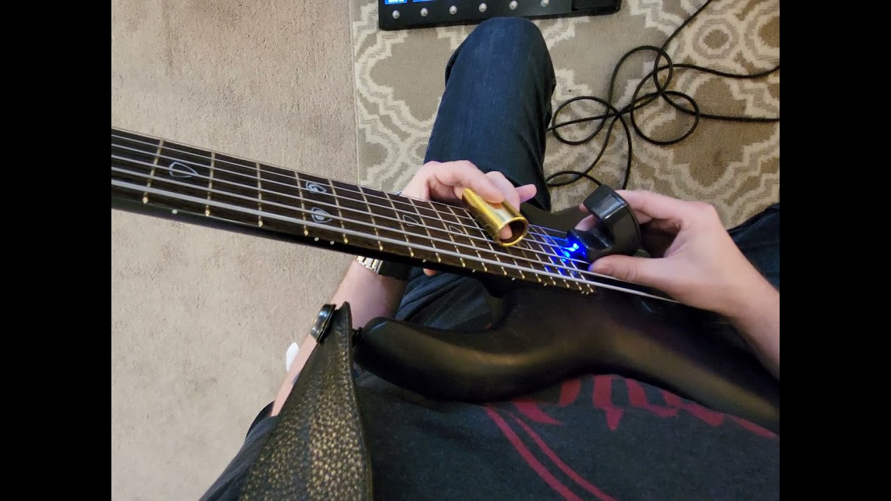 eBow and Slide on Bass - YouTube