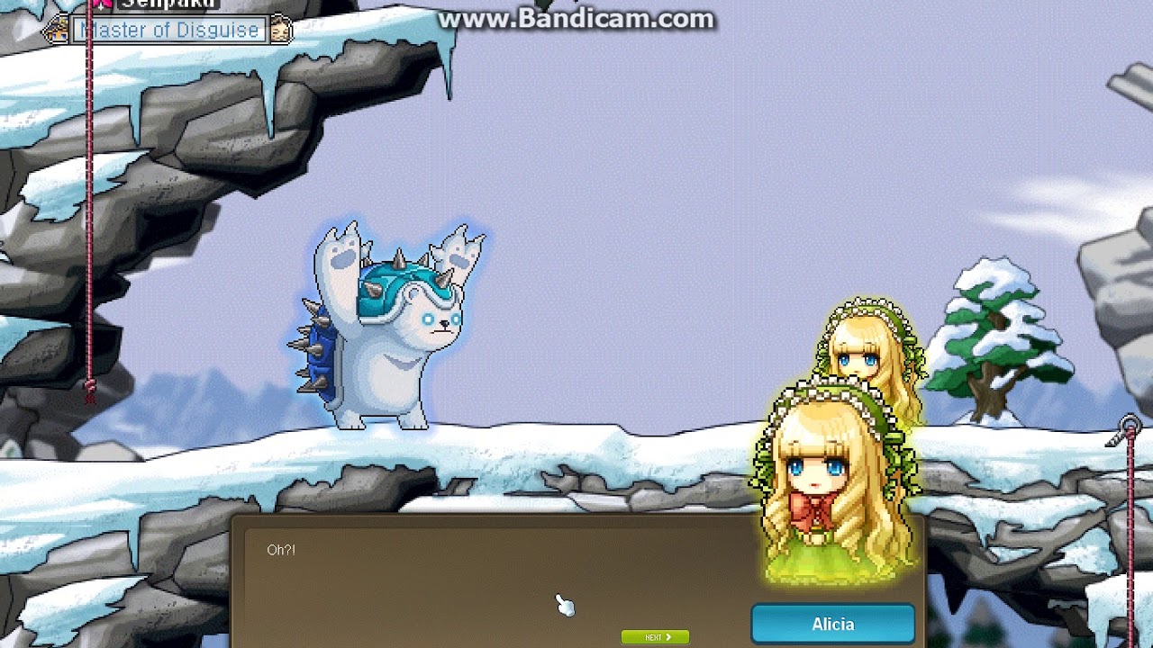 MapleStory Bard of the Snow Mountain part 1: Mysterious Girl Alicia ...