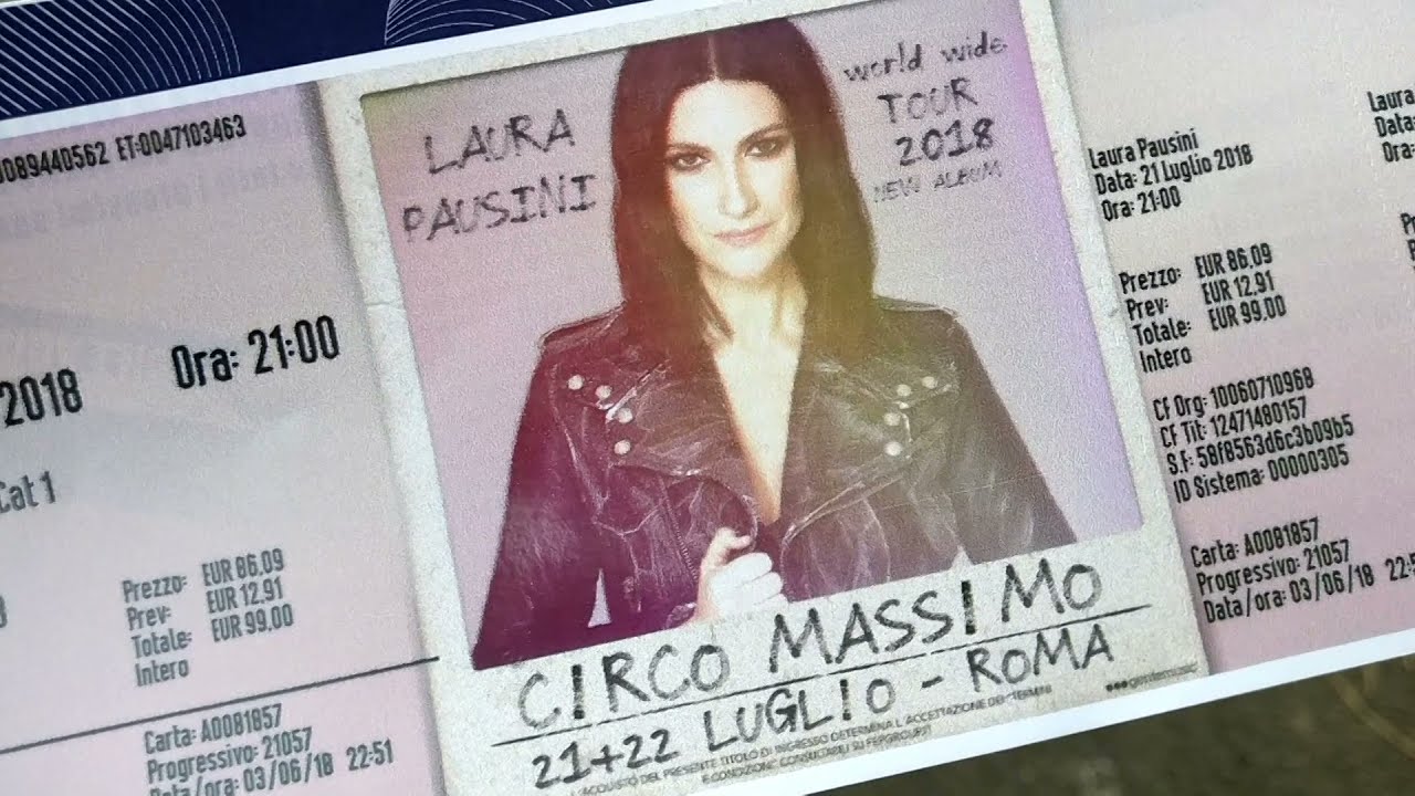 Laura Pausini Live Circo Massimo 21 22 7 2018 Youtube