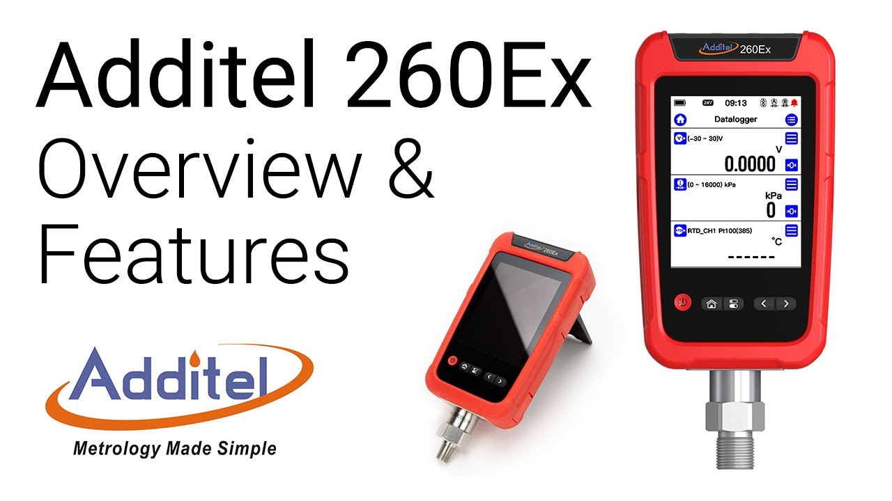 Additel 260Ex Multichannel Reference Recorder - YouTube