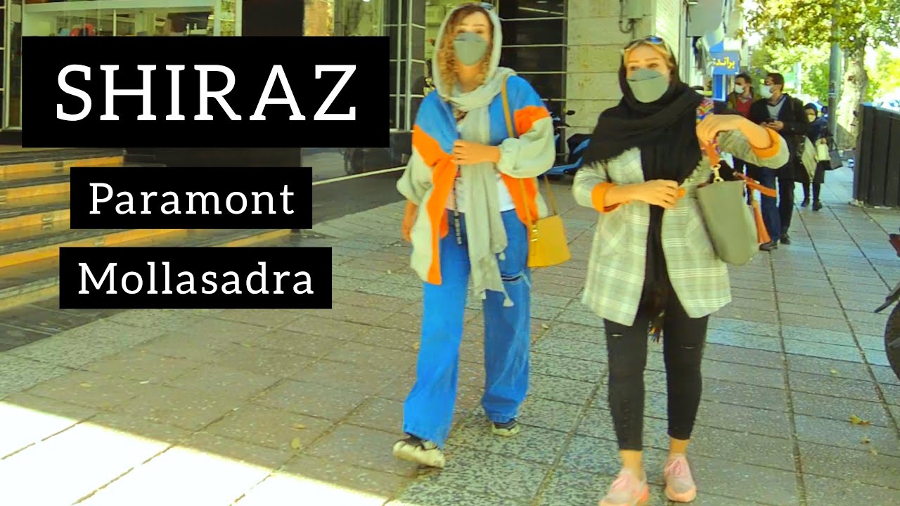 Shiraz iran(4k)Qasrdasht St, Paramont To Mollasadra(شیراز پارامونت به ...