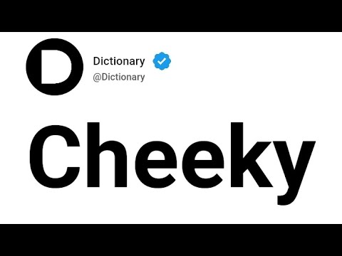 Cheeky Meaning In English - YouTube
