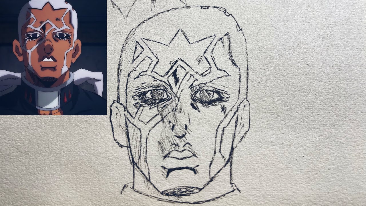 Drawing easy picture | How to draw Enrico Pucci - YouTube