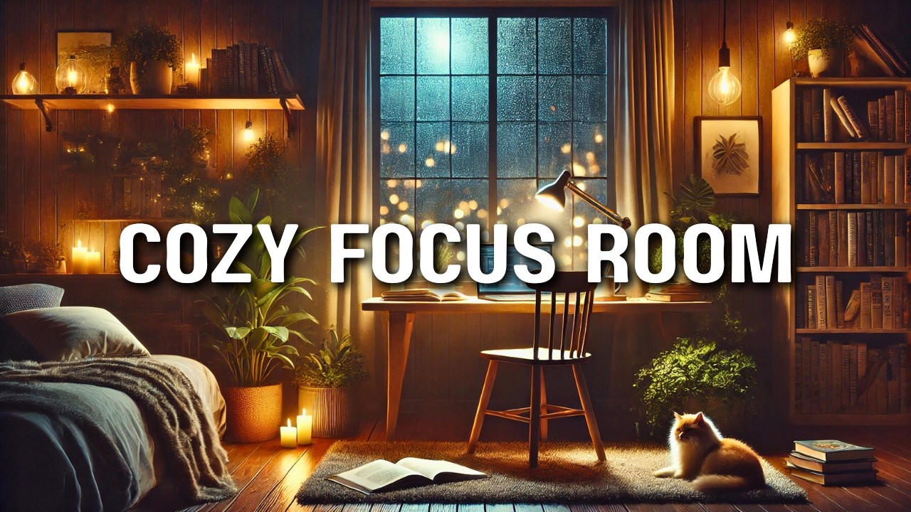 Cozy Focus Room ☕ Rainy Lofi for Deep Focus, Study & Work - YouTube